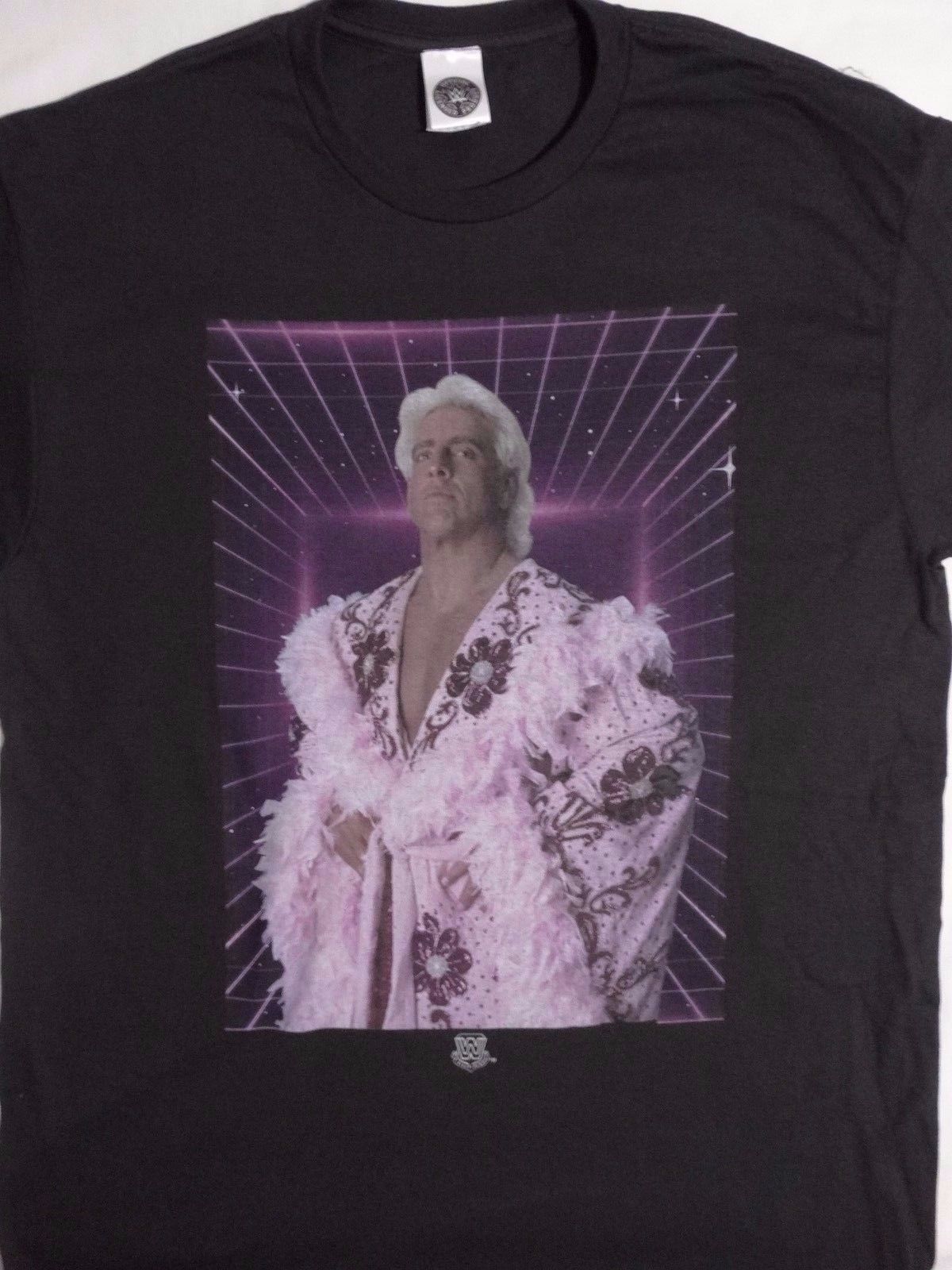 Ric Flair Wearing Robe Officially Licensed Wrestling WWE Black T-Shirt ...