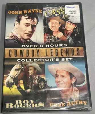 9 Films: John Wayne/Hopalong Cassidy/Roy Rogers/Gene Autry (2 Dual Side ...