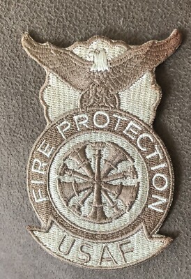 USAF Fire Protection Patch Tan 2.5” X 3.75” C27 | eBay