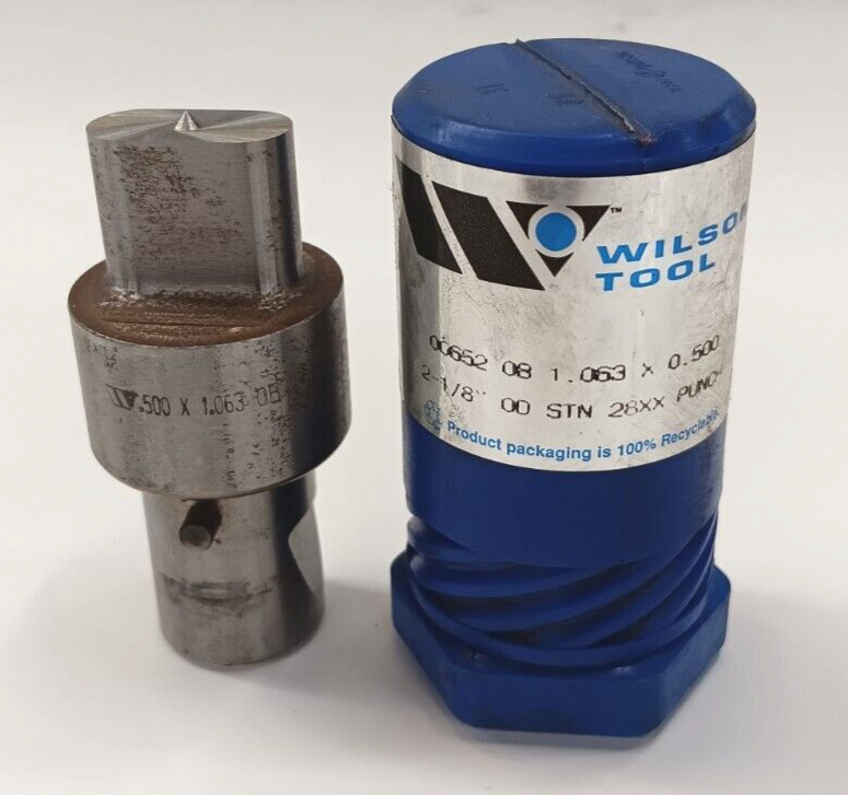 WILSON TOOL OBLONG PUNCH 1.063 X 0.500 2-1/8" OD STN 28XX 00652 | eBay