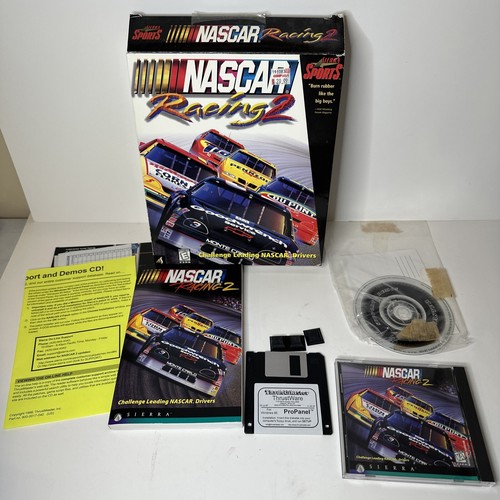 NASCAR Racing 2 Sierra Sports PC CD-ROM Big Box Complete & Tested ...