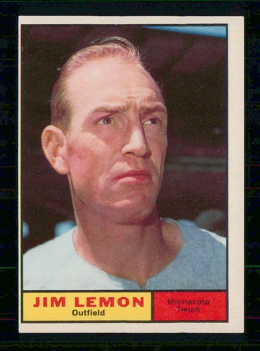 1961 TOPPS BASEBALL # 450 JIM LEMON INV J8739 | eBay