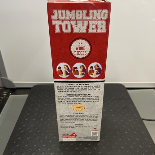 Jumbling Tower Game Cardinal Industries 39 Wood Pieces Stacking Blocks ...