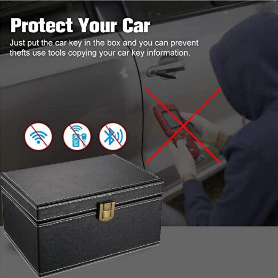 Big Faraday Signal Blocker Box Car Key Safe Bag, Phone GPS Card RFID ...