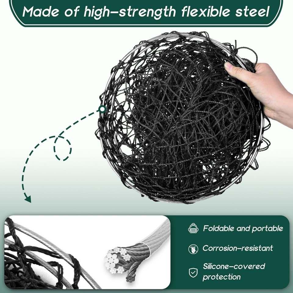 Foldable Bridge and Pier Fishing Net, Drop Net for Pier Fishing, Pier ...