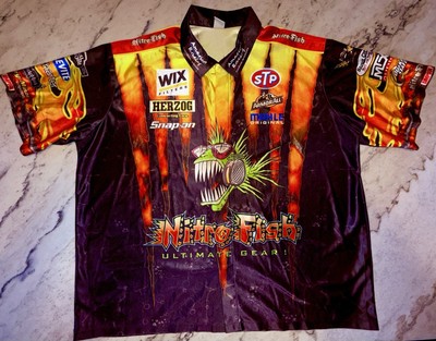 NHRA Tony Pedregon DRAG RACING Crew Shirt NITRO FISH Jersey NITRO Funny ...