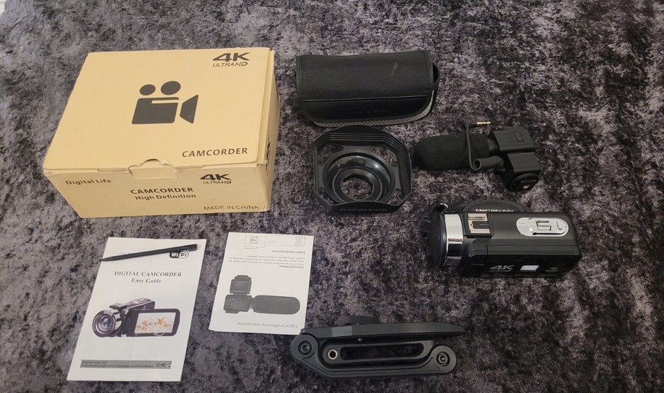 4k High Definition Camcorder With All The Add Ons With Box Never Used ...
