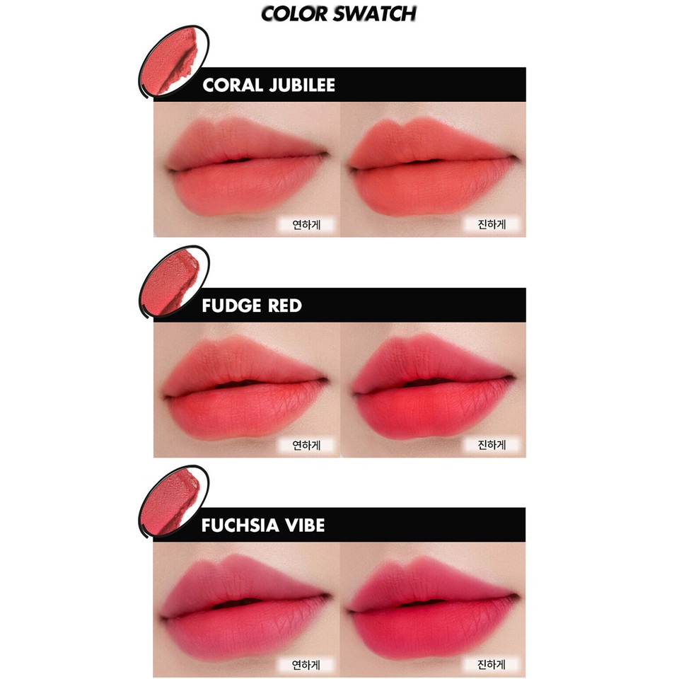 ROM&ND Blur Fudge Tint 5g 11 Colors Matte Gradation, Long-lasting K ...