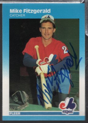 Mike Fitzgerald Expos Autographed 1987 Fleer 317 w/COA 101923NPCD306 | eBay