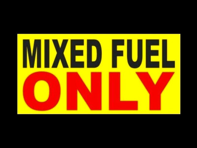 MIXED FUEL ONLY decal gas tank STICKER can chainsaw 2-Cycle Stroke Oil ...