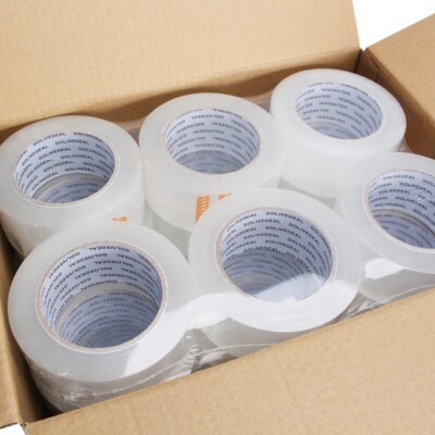 Heavy Duty Clear Carton Sealing Packing Tape | Box Tape 36 Rolls 2.2ml ...