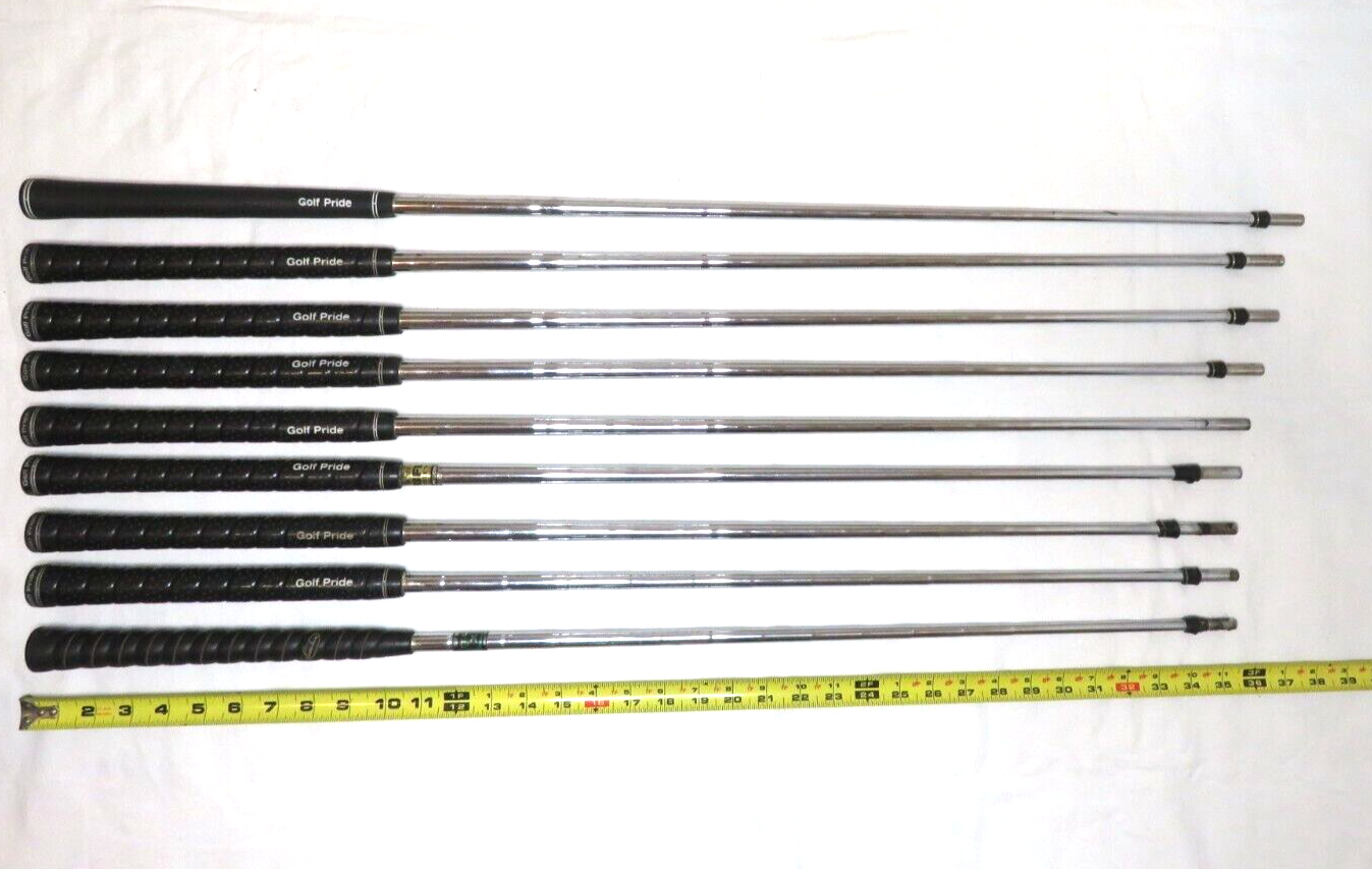 Set of 9 Irons Spinner Rifle Wedge True Temper Steel Shafts Golf Pride ...