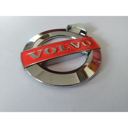 Volvo Emblem Grille Red 240 244 Front METAL Emblem Sticker 65mm New | eBay