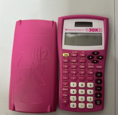 Texas Instruments TI-30X IIS Pink Student Scientific Calculator Battery ...
