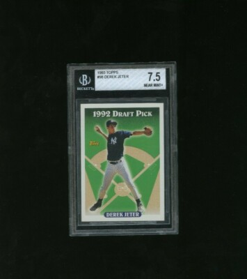 1993 Topps Derek Jeter Rookie #98 New York Yankees Beckett BGS Graded 7 ...