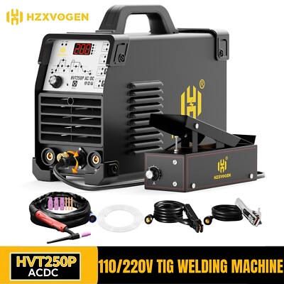 200A Tig Welder Aluminum AC DC Pulse 110V 220V HF TIG Welding Machine ...