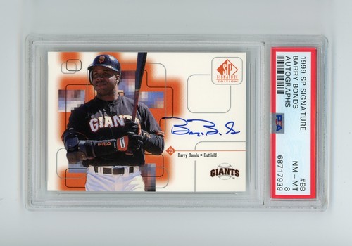 1999 Upper Deck SP Signature Barry Bonds #BB Auto Autograph PSA 8 NM-MT ...