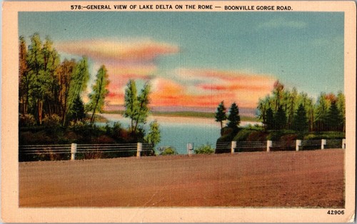 LAKE DELTA ON THE ROME BOONVILLE GORGE ROAD New York NY Vintage ...