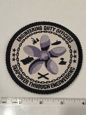 Engineering Duty Officer (EDO) U.S. Navy Patch - Monochrome | eBay