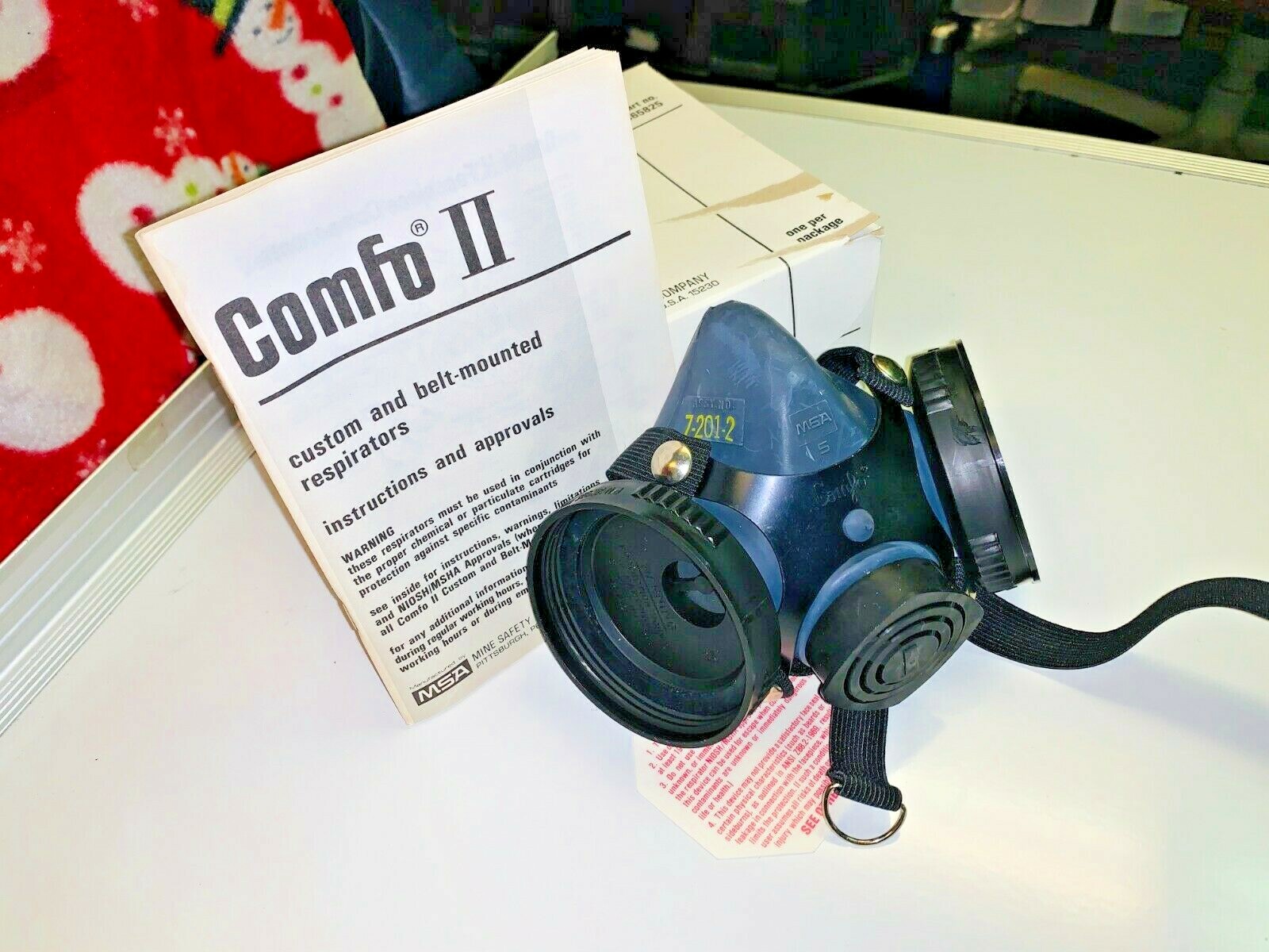 NEW! Comfo II Respirator Facepiece Black/Small Half Mask P/N 465825 For ...