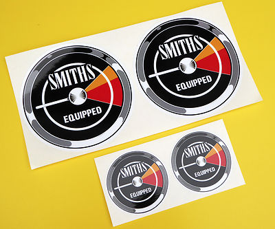 'SMITHS EQUIPPED' Vintage 60's stickers decals MGB GT MIDGET MINI ...