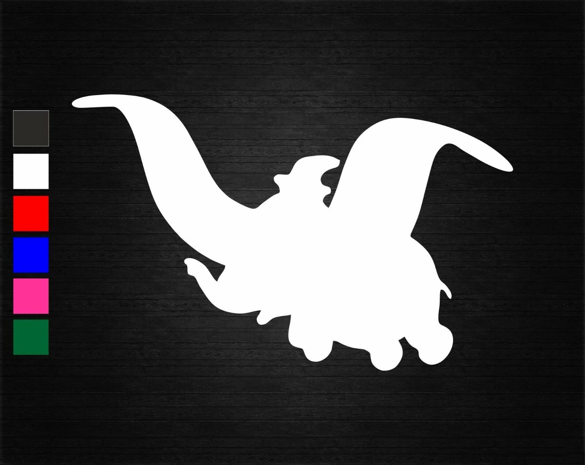 Disney Dumbo Silhouette Elephant With Big Ears, Kid's Shape Unfinished