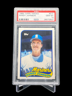1989 Topps Traded #57T Randy Johnson PSA 10 Gem Mint Rookie RC | eBay