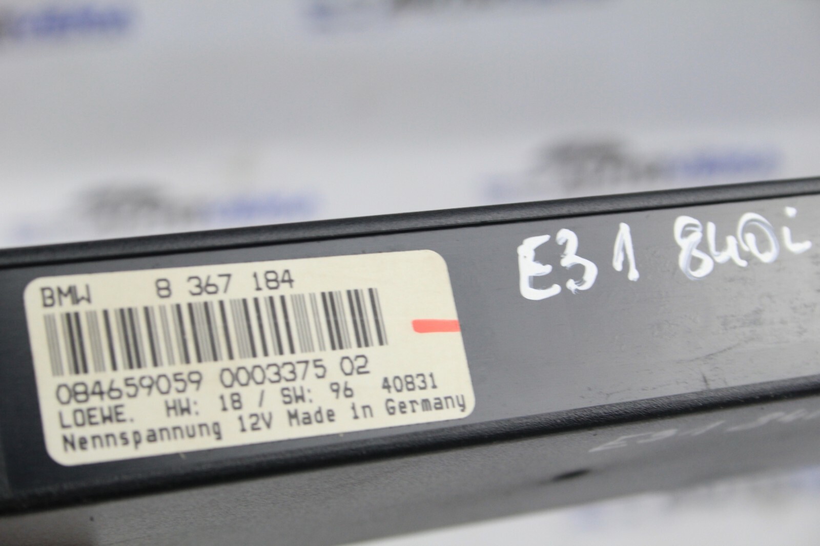 BMW E31 8 Série Dwa Contrôle Module Pn 8367184 | eBay