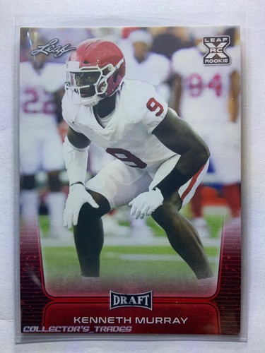 Kenneth Murray RC 2020 Leaf Draft (Red) No.045 Oklahoma Sooners LB | eBay