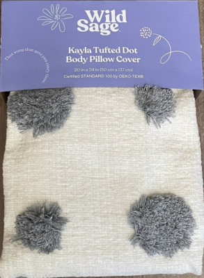Wild Sage Body Pillow Cover Sherpa Microplush Material 20x54 Inch | eBay