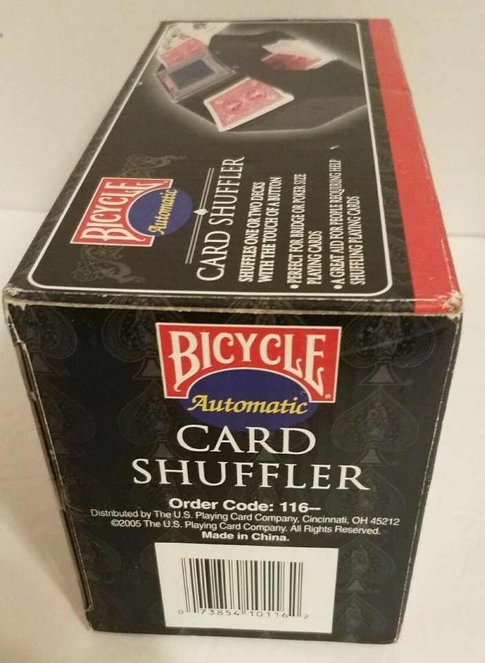 Bicycle Automatic Card Shuffler Two Decks 9V Battery Operated Tested | eBay