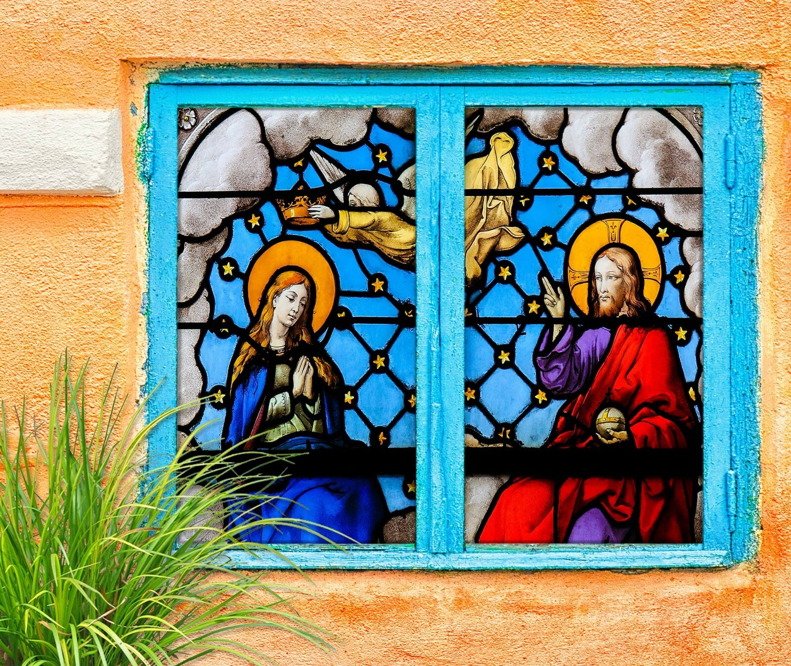 3D King Queen A173 Window Film Print Sticker Cling Stained Glass UV Zoe ...