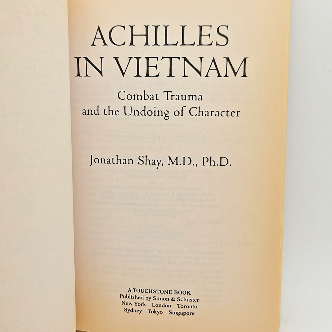 Achilles In Vietnam Dr Jonathan Shay 1994 Paperback | eBay