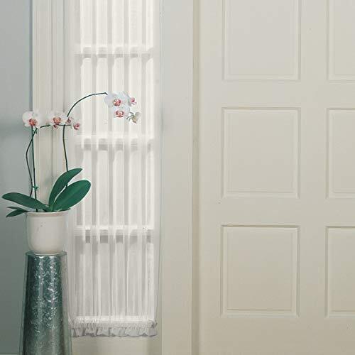 Emily Sheer Voile Rod Pocket Door Sidelight Curtain Panel 28" X 72 ...