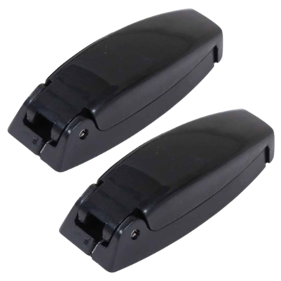 Black RV Rounded Baggage Door Catch Compartment Hardware Clips 2 Pk | eBay