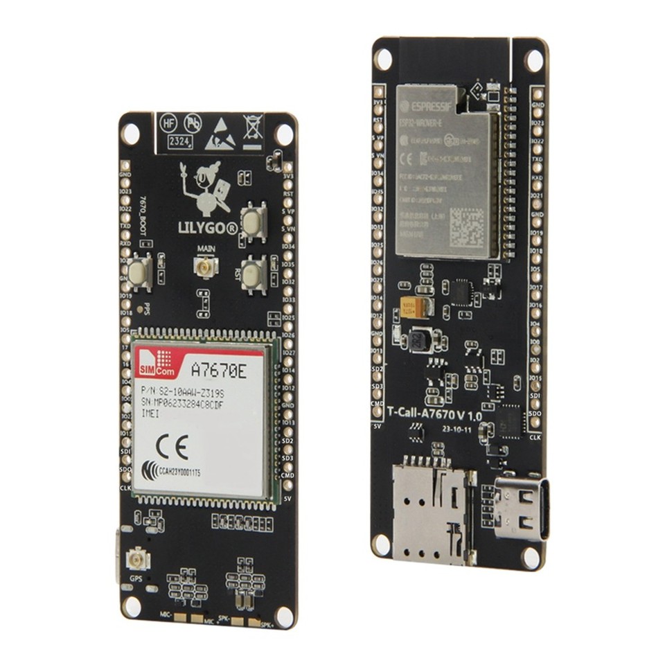 T-Call A7670 4G 2G ESP32 Development Board A7670E LTE GSM ESP32-WROVER ...