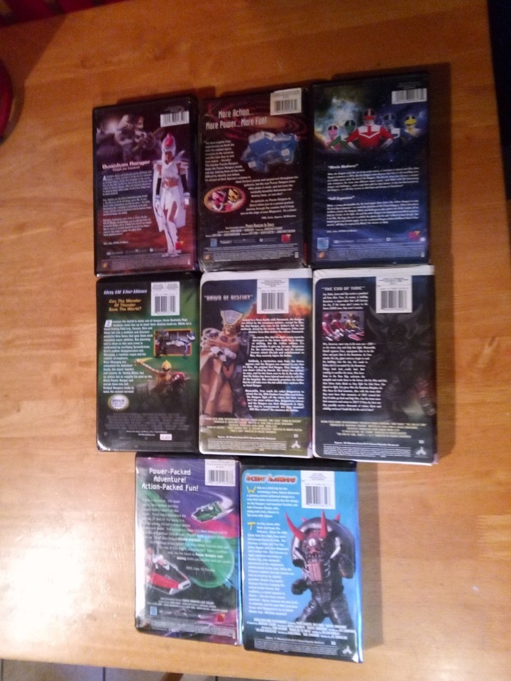 Lot Of (8) Mighty Morphin Power Rangers Wild Force, Time Force VHS | eBay