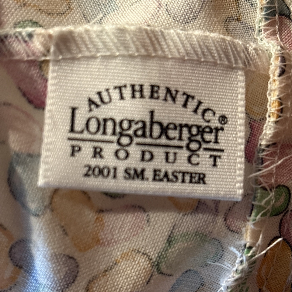 Longaberger 2001 Whitewashed Easter Basket with Jelly Bean liner ...