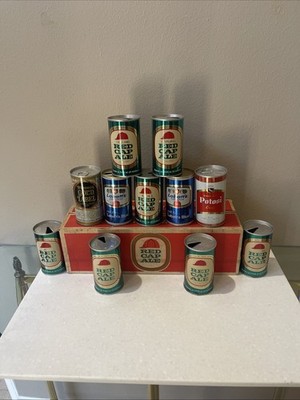 VINTAGE BEER CAN LOT VINTAGE BOX ALL CANS EMPTY NICE CONDITION AMAZING ...