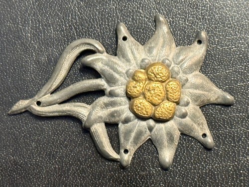 German Army Gebirgsjager/Mountain Edelweiss Troop Cap Insignia | eBay