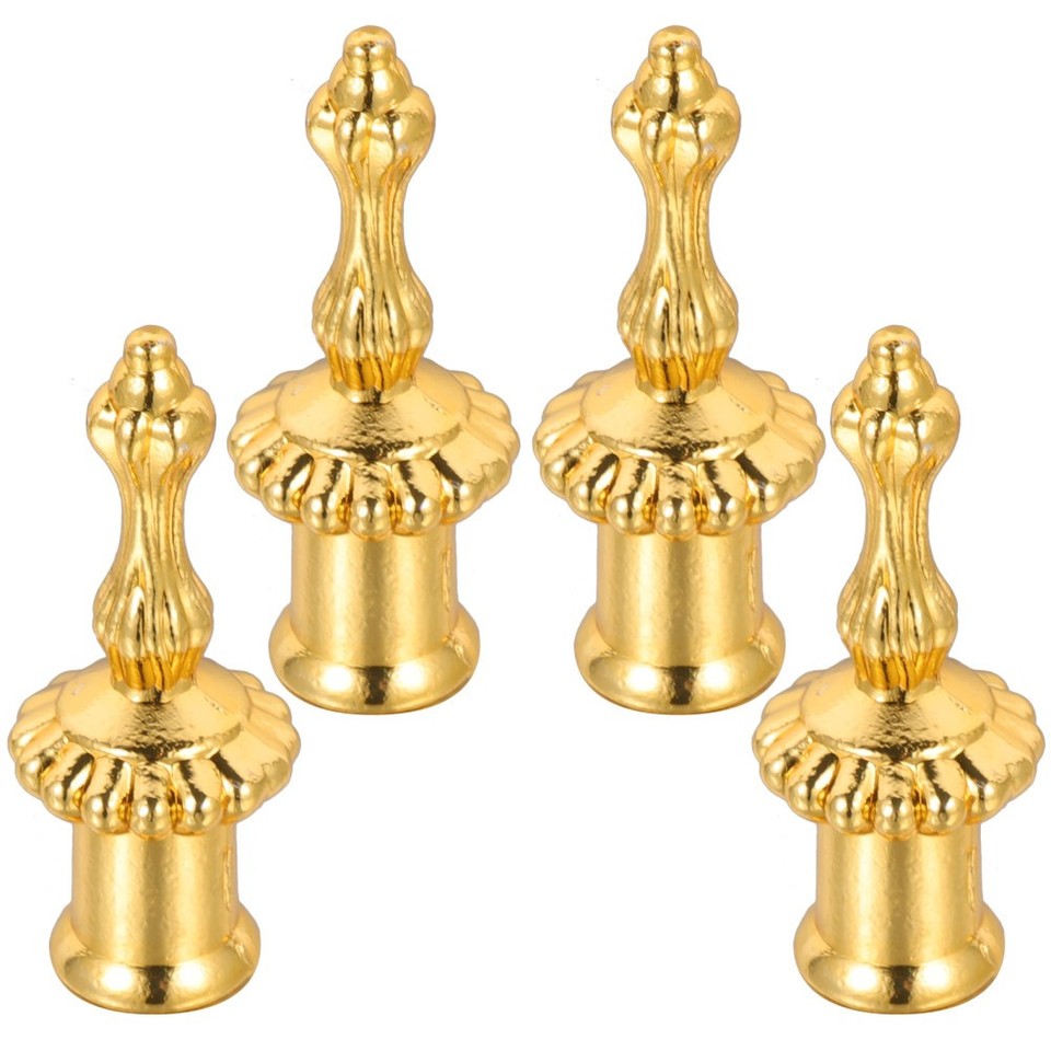 4 Pcs Shade Knob Metal Cap Lamp Finial Tapped Harp for Lampshade | eBay ...