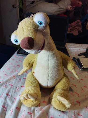 Build A Bear Sid The Sloth Plush BAB 14" Ice Age Continental Drift 2012 ...