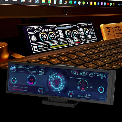 8.8 Inch LCD Screen AIDA64 Long Strip LCD Monitor for Windows Linux ...