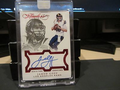 Panini Flawless Encased Rookie On Card Autograph Rams Jared Goff 1/5 ...