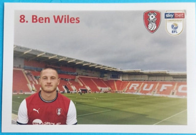 No 8 BEN WILES ROTHERHAM UNITED AND FRICKLEY ATHLETIC 2022-23 COLOUR ...