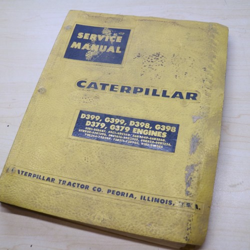 CAT Caterpillar D399 G399 D398 G398 D379 G379 Engine Service Repair ...