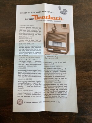 Vintage Brochure Dearborn Automatic Gas Area Heaters Appliance Ephemera ...