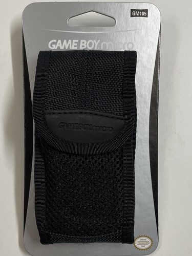 NEUF NEW pochette officiel housse nintendo game boy micro noir GBM étui ...