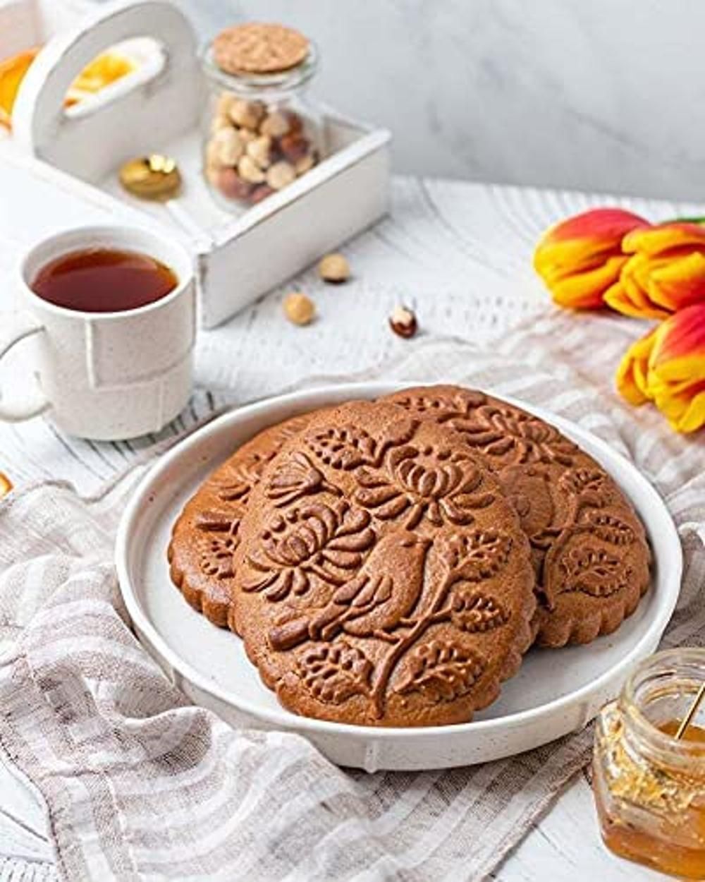 Heart Shortbread Mold Cookie Cutter Molds Wooden Gingerbread Cookie ...