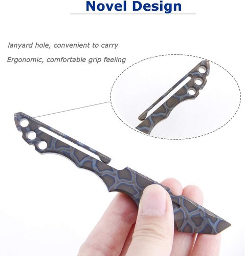 New Titanium Pry Bar Crowbar EDC Multi Tool with tool Pocket Clip ...